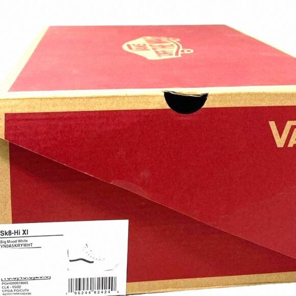 Vans | Shoes | Vans Sk8hi Xl Shoes Big Mood Leather White Mens ...